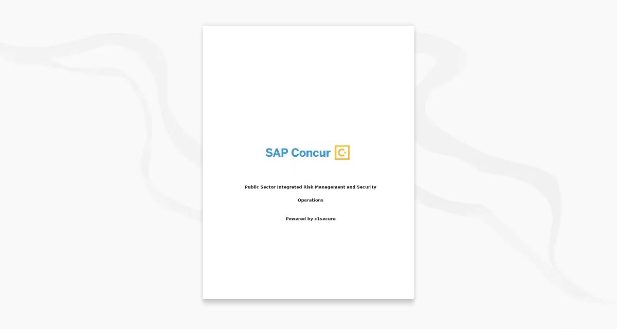 SAP Concur Engagement Document