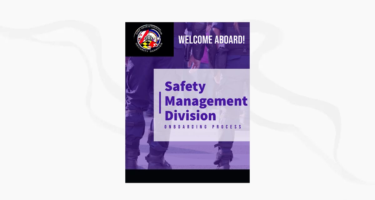 Safety Management Division Onboarding Booklet