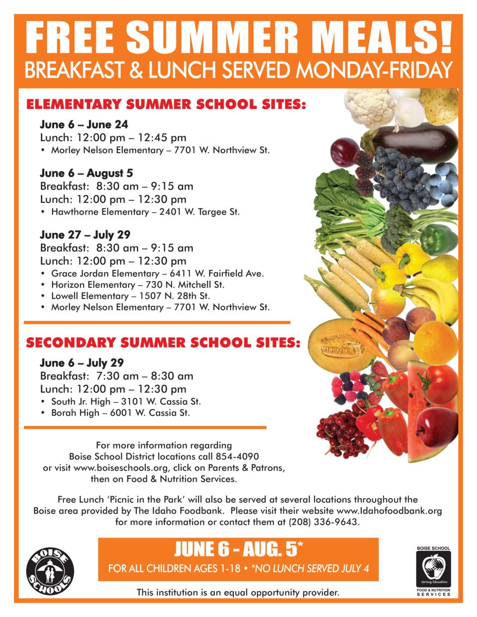 Summer Food Service 2016