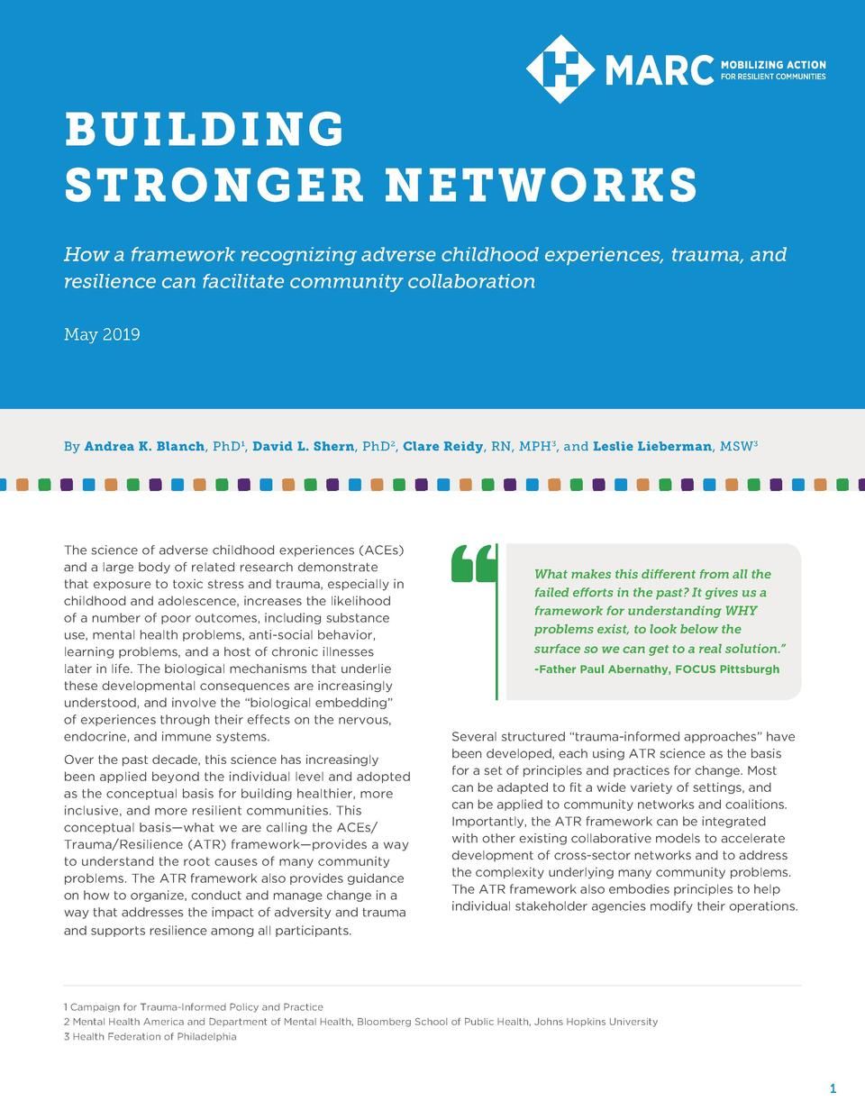 Building Stronger Networks