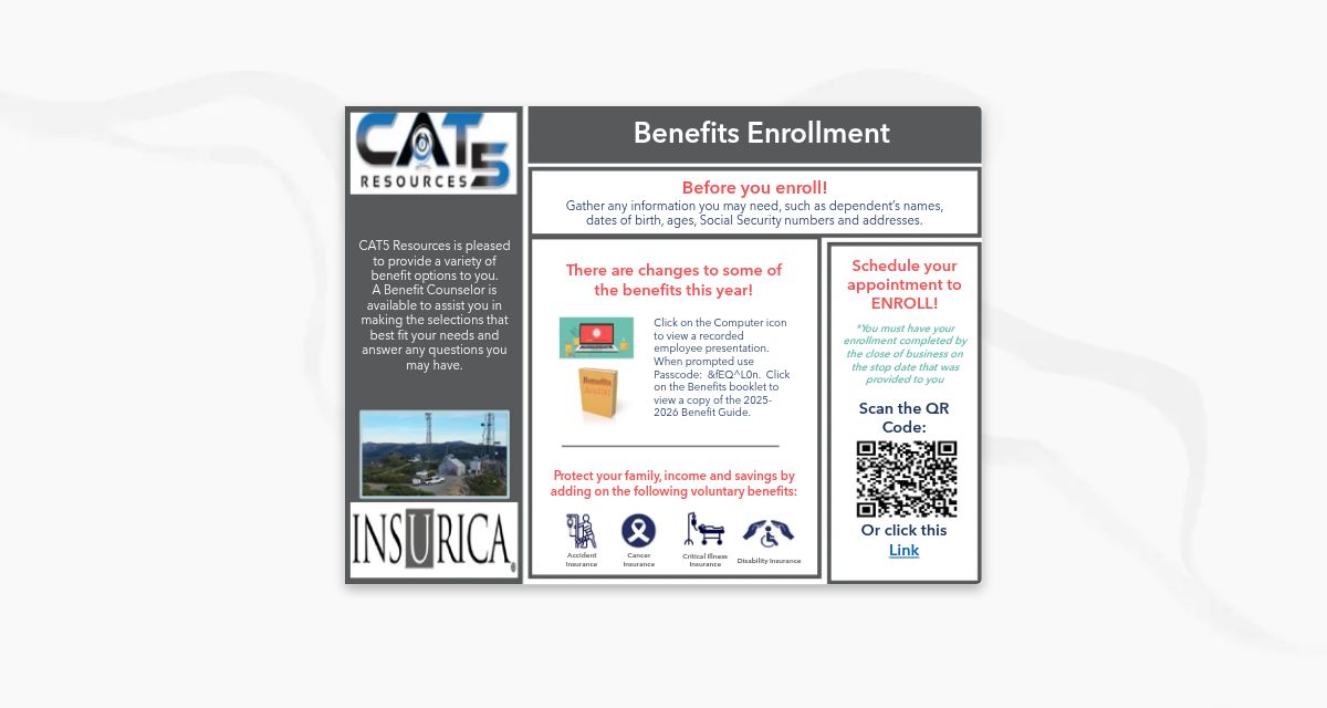CAT5 Resources 2024 Postcard