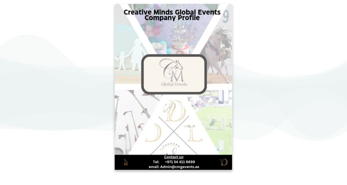 Copy of CMG Events Profile : simplebooklet.com