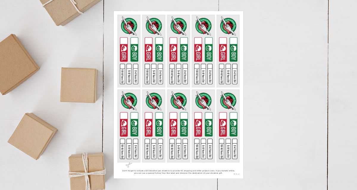 SHOEBOX LABELS – PRINT VERSION