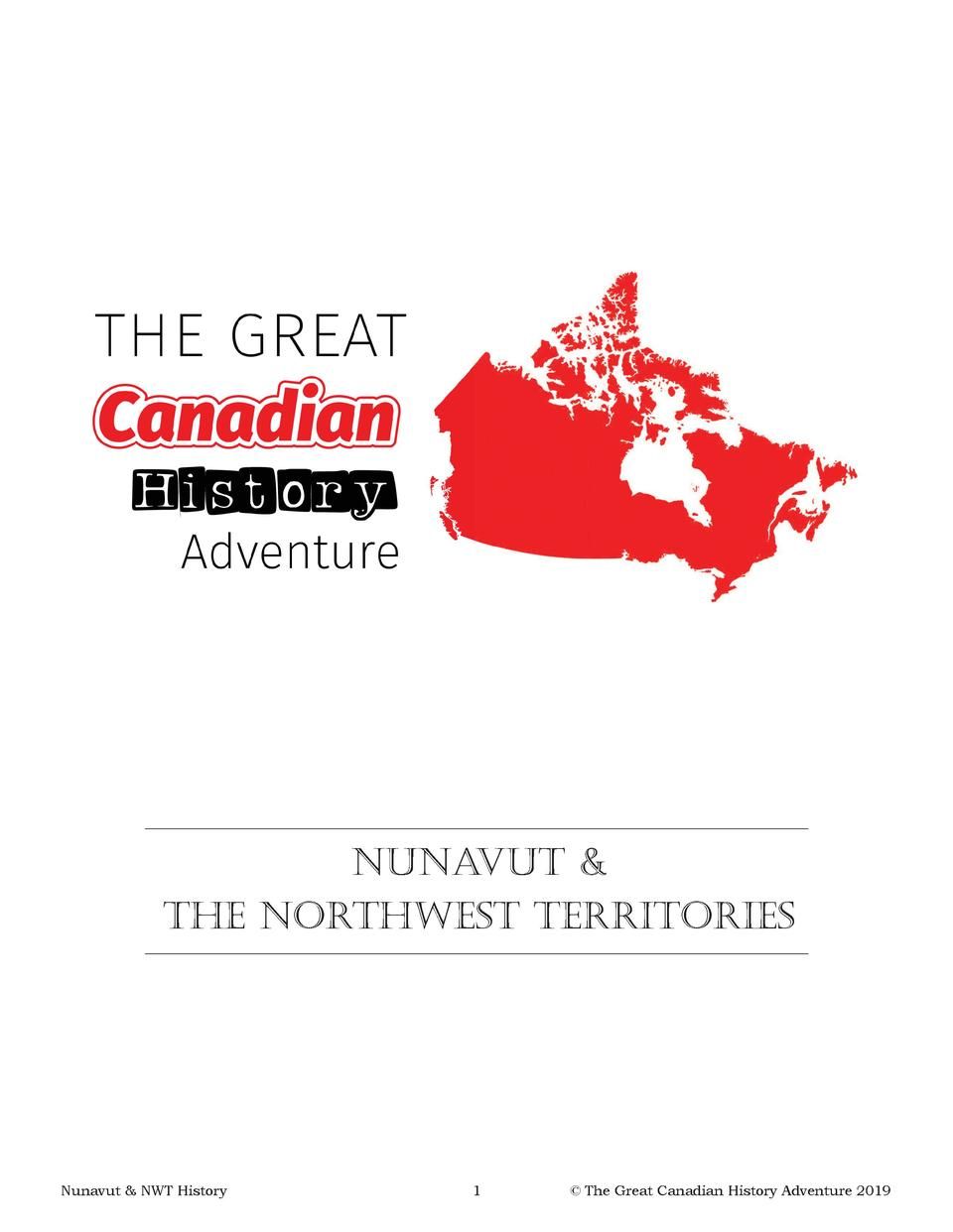 Nunavut & NWT HIS SAMPLE : simplebooklet.com