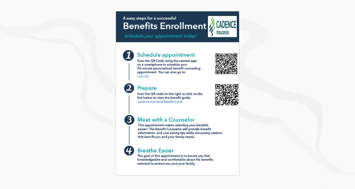 Cadence Insurance 4 Steps