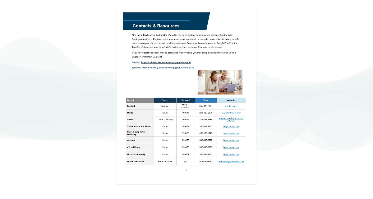 Contact Resources and Enrollment Assistance