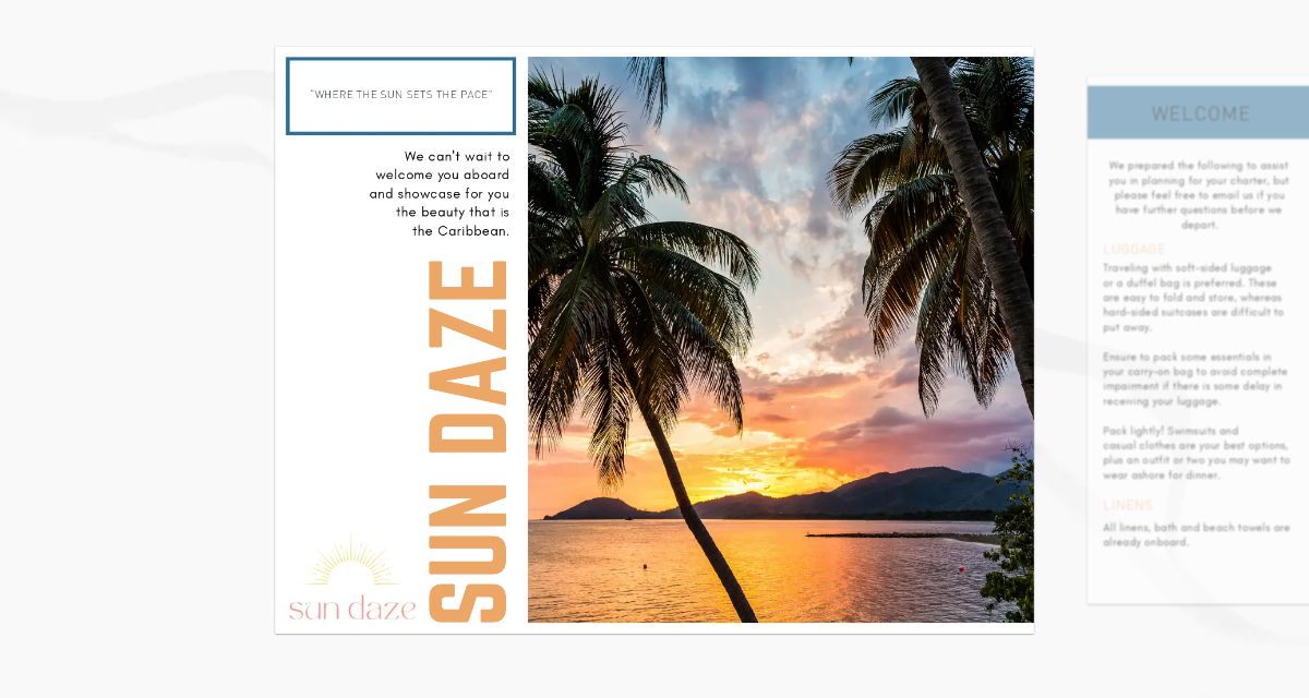 Welcome Aboard Sun Daze