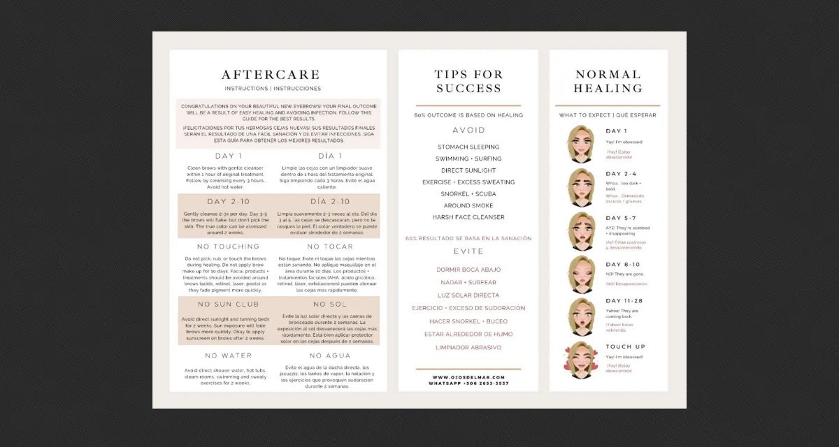 Microblading Aftercare Guide