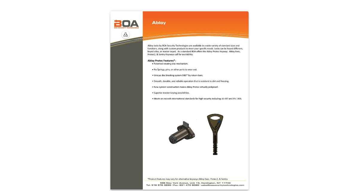 BOA Abloy Locks