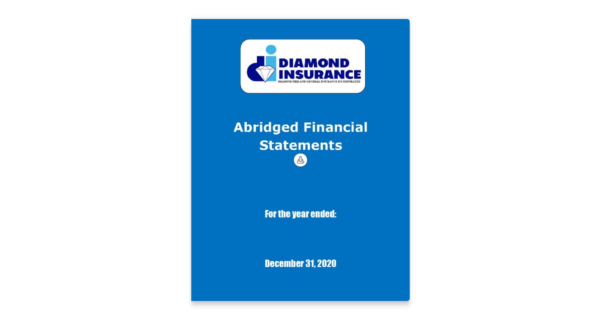 Diamond Insurance Abridged Financial Statement : simplebooklet.com