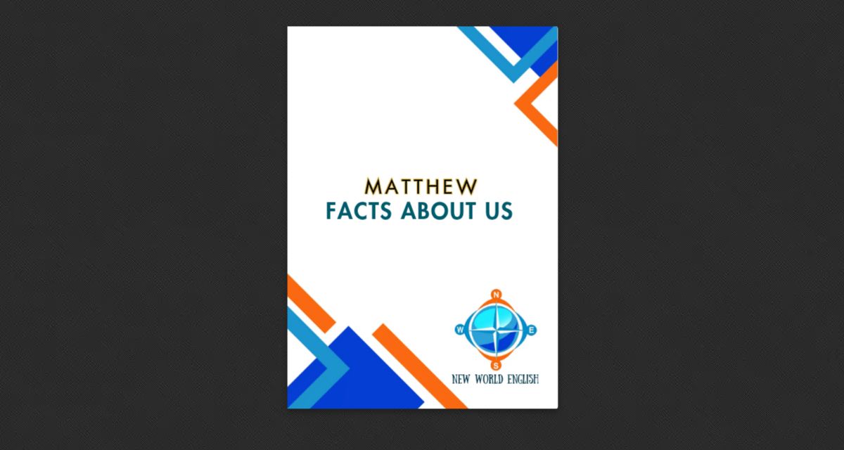 Facts about Matthew