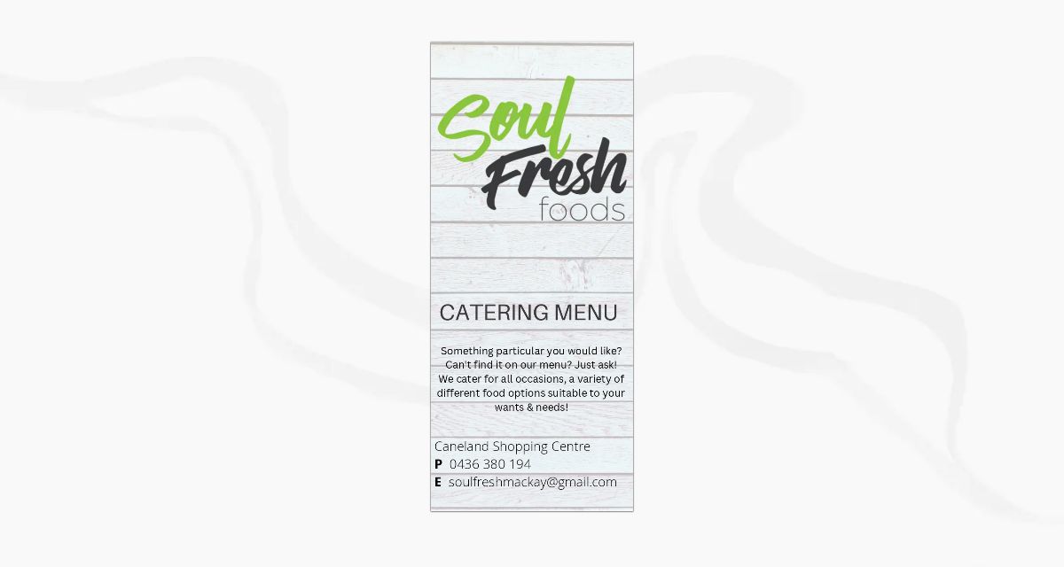 Soul Fresh Foods - Catering Menu