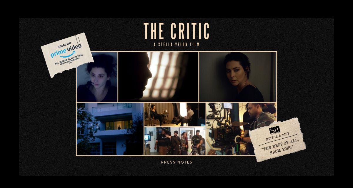 The Critic (Stella Velon) - Press Notes : simplebooklet.com