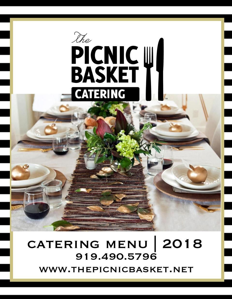 Corporate/Social Menu 2018