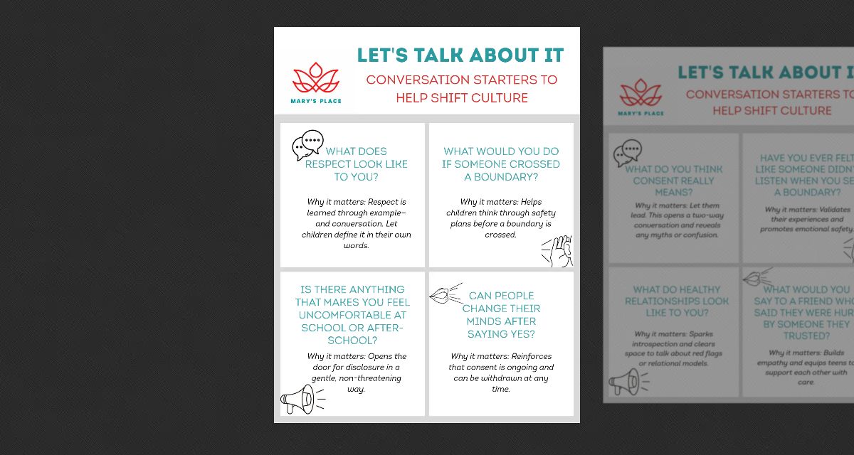Let's Talk About It: Conversation Starter Cards