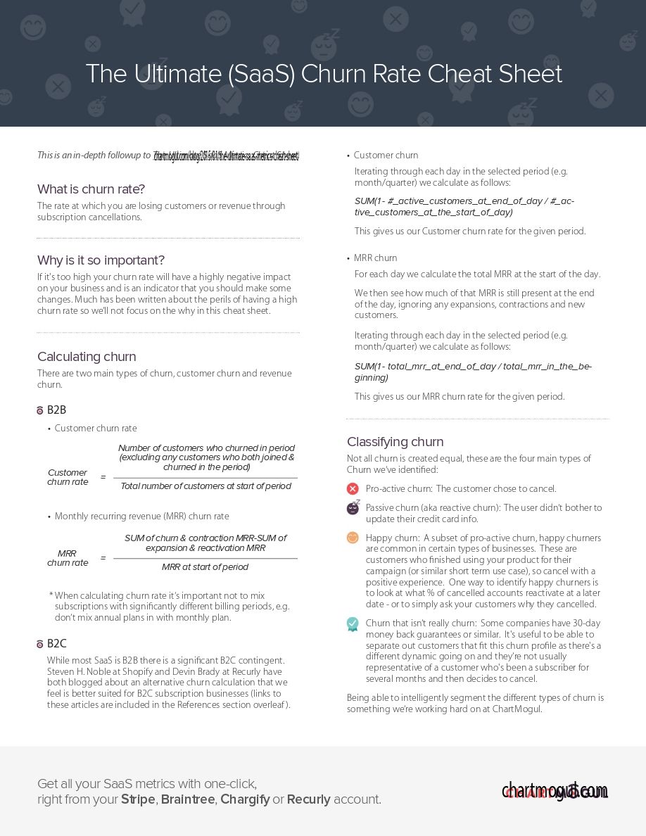 Ultimate Churn Cheat Sheet