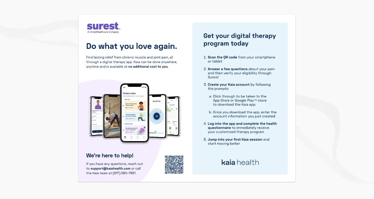 Kaia Wellness Program - UHC/Surest