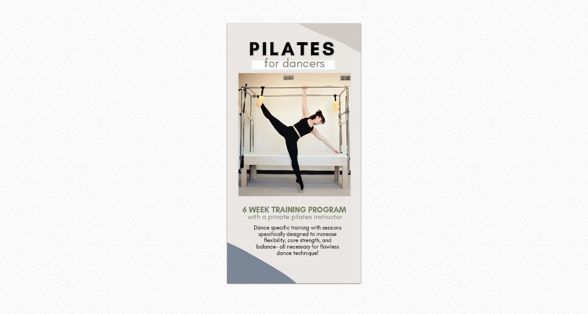 Pilates for Dancers Brochure : simplebooklet.com
