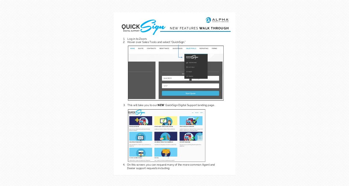 QuickSign Overview