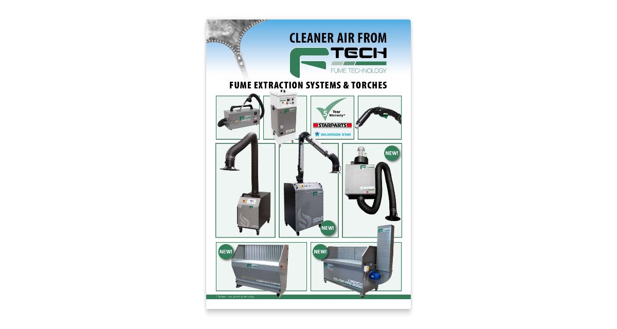 F-Tech Fume Extraction Systems Catalogue : simplebooklet.com