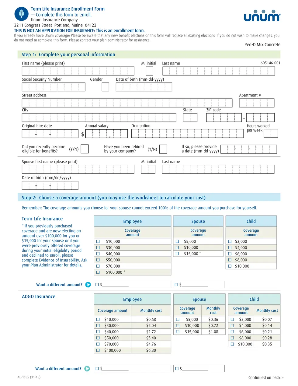 Red D Unum Life and Short Term Disability : simplebooklet.com