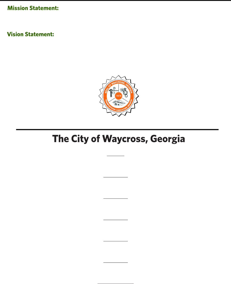 City of Waycross March 2026 Department Report