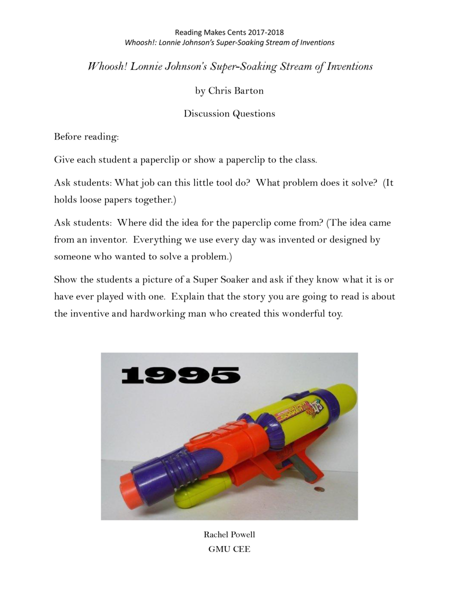 Whoosh! Lonnie Johnson's Super-Soaking Stream of Inventions