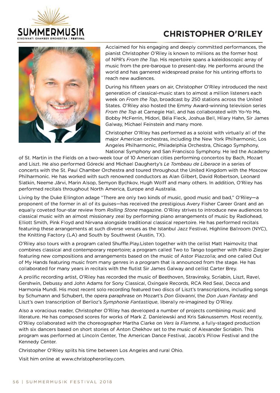 Summermusik 2018 Program Book : simplebooklet.com