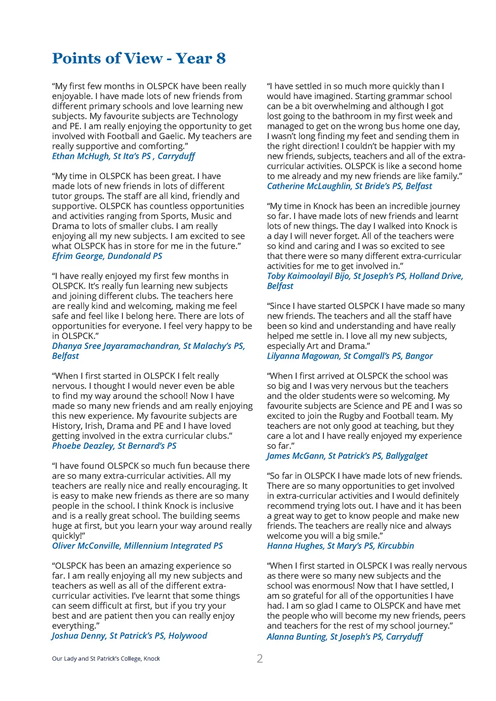 2025 Information Booklet