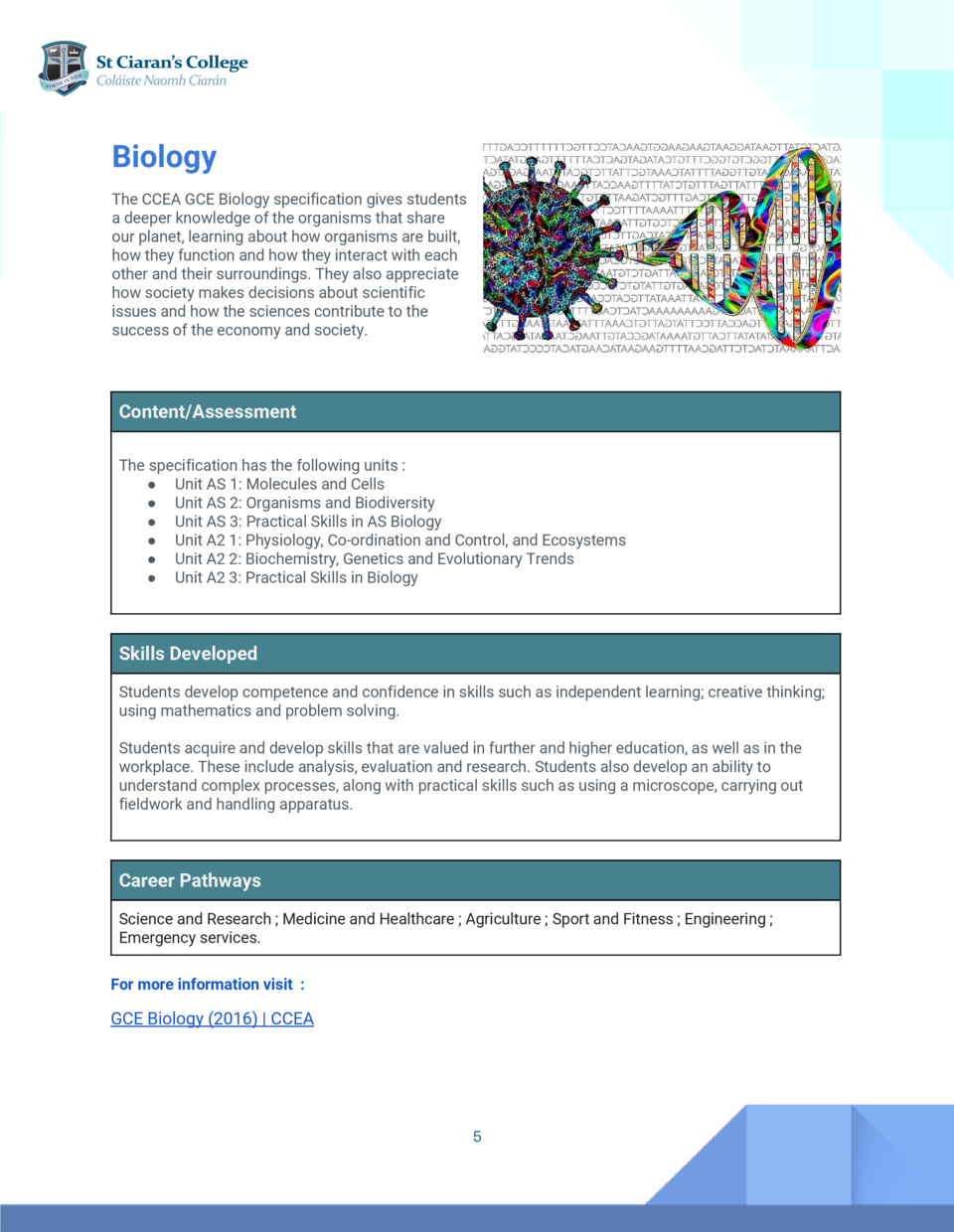 SCC KS5 Options Booklet
