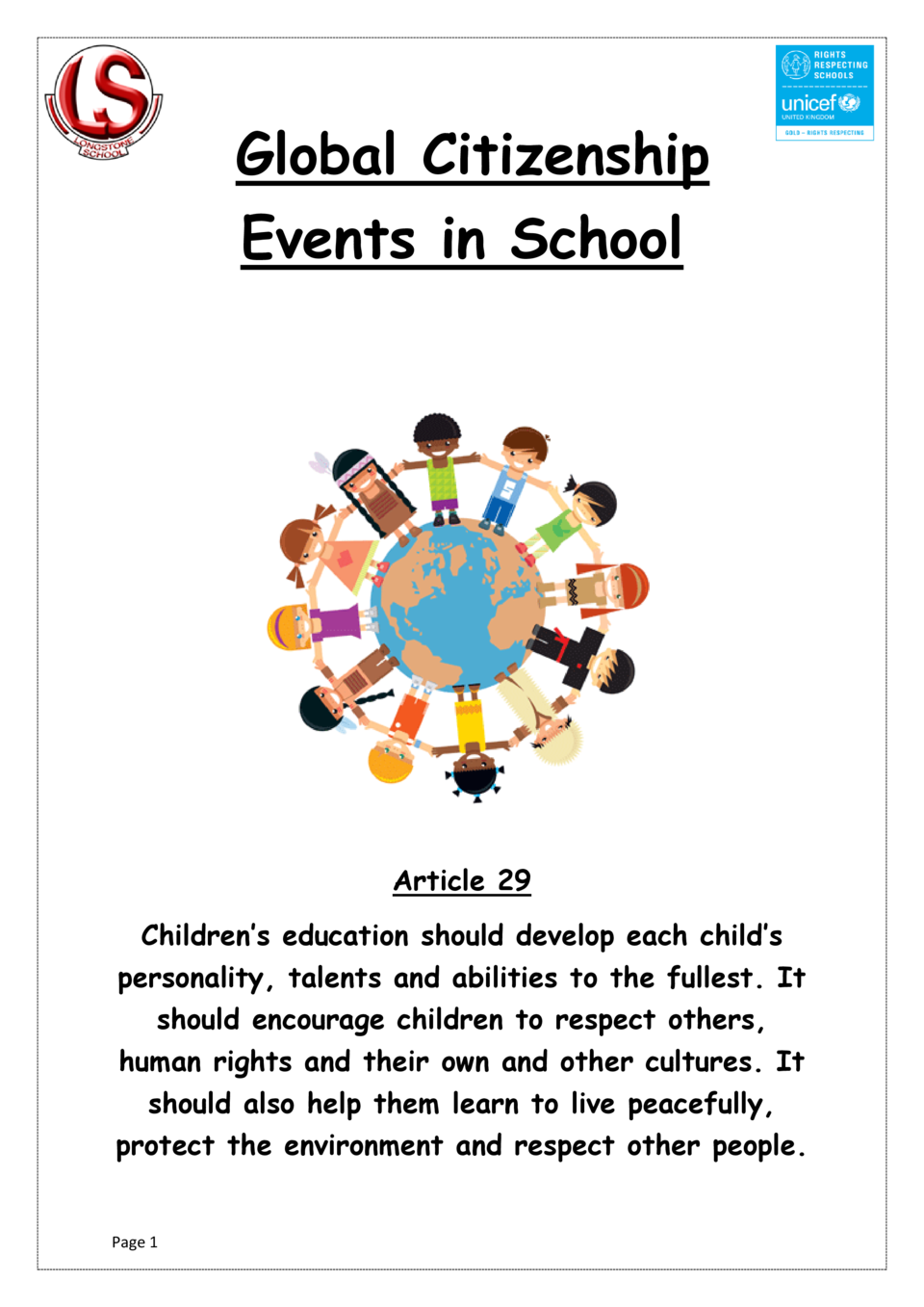 RRSA & Global Events 4th August 2020