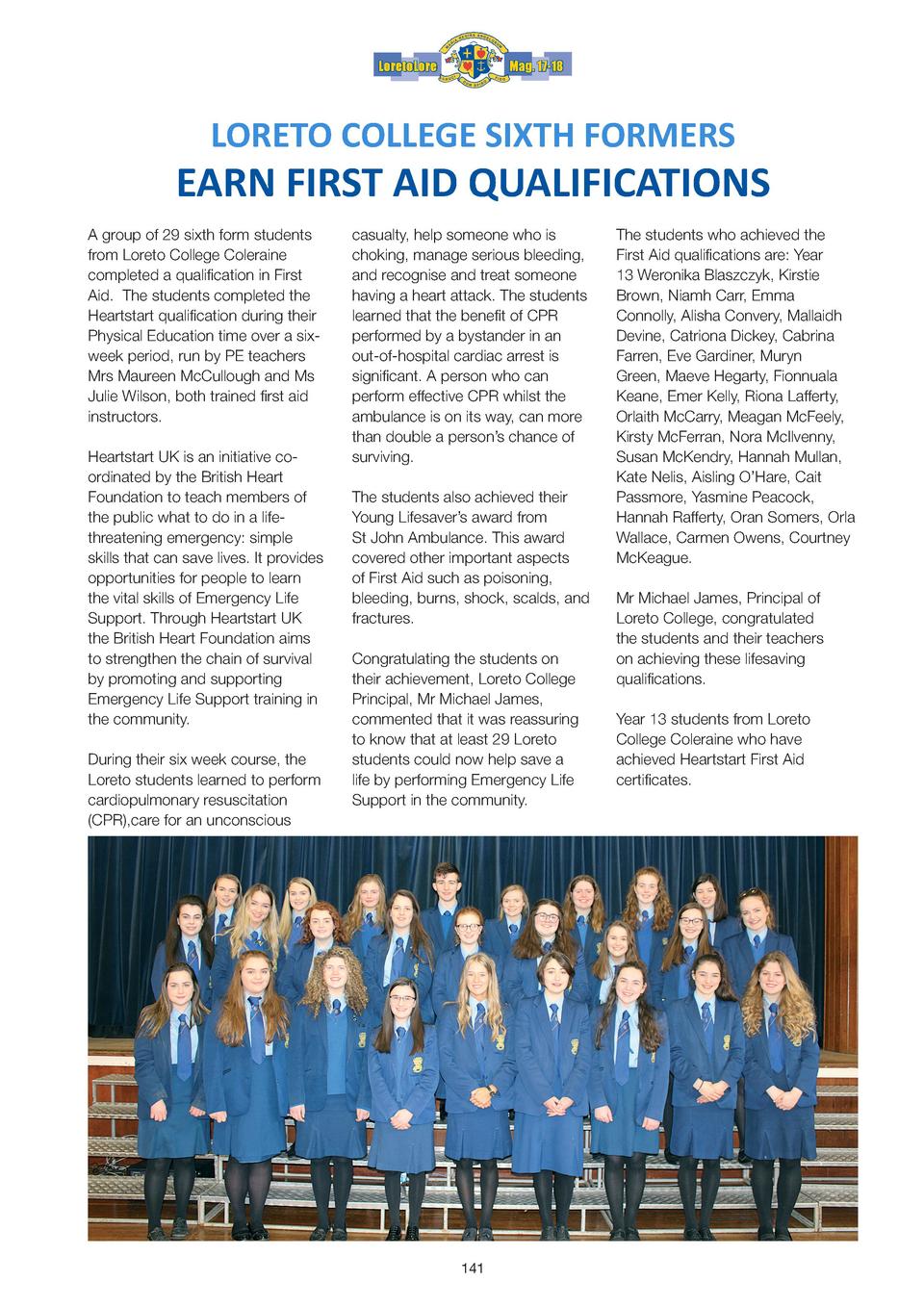 Loreto Lore Magazine 2017-2018