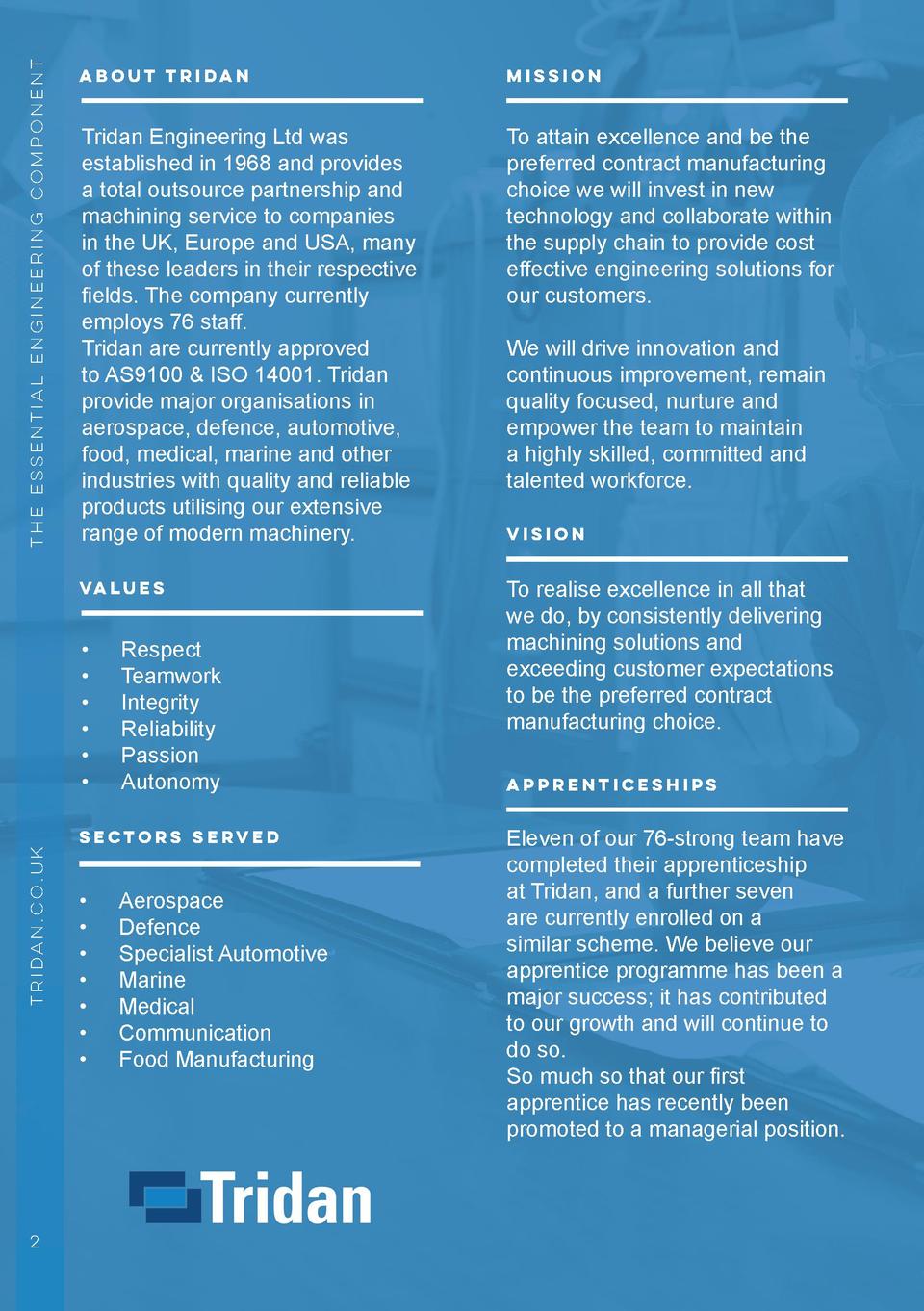 tridan 2018 brochure