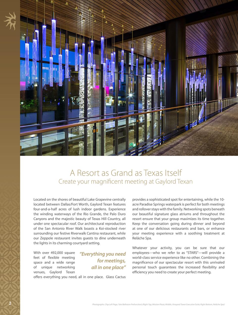 Gaylord Texan Facility Guide