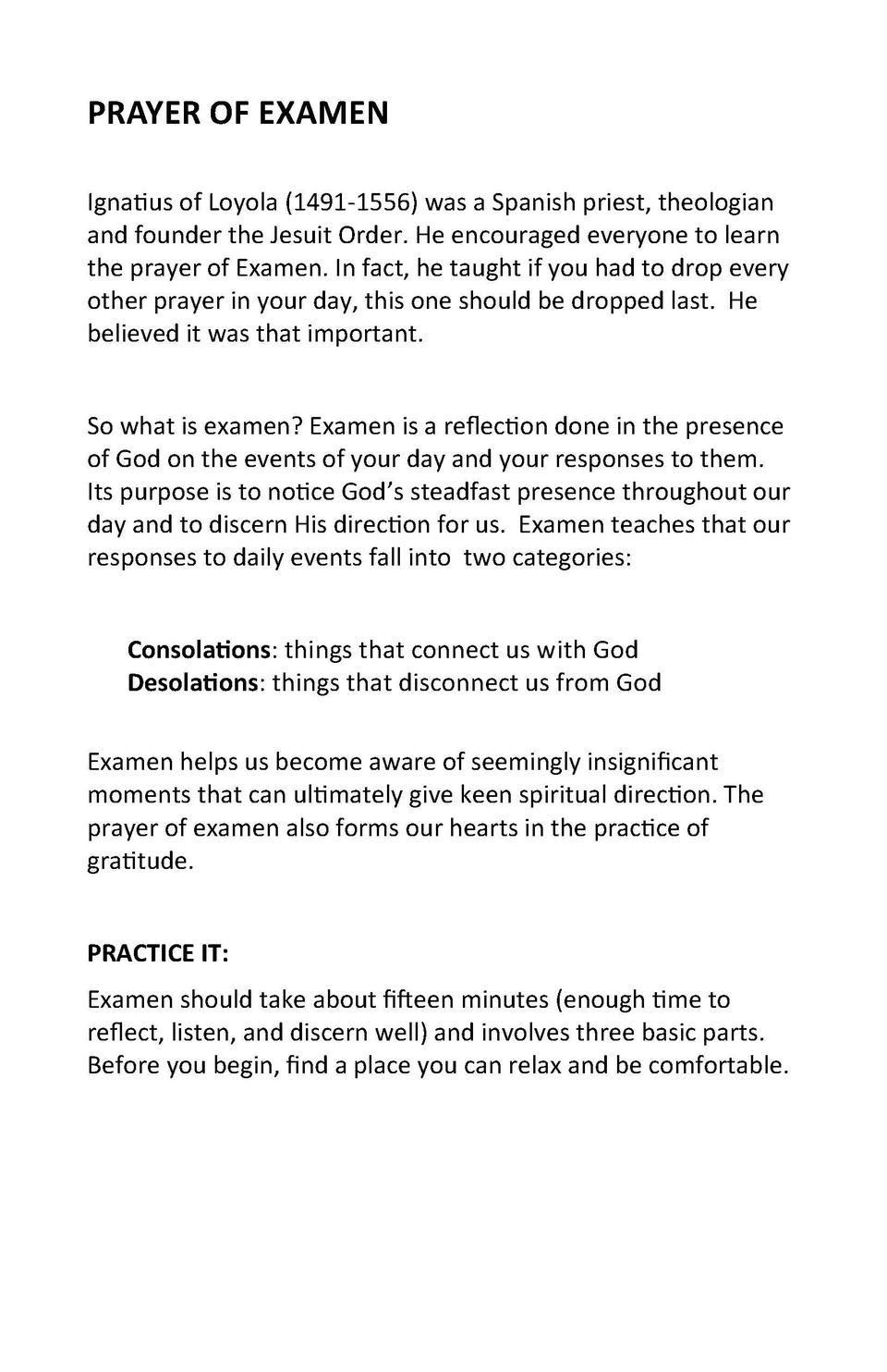 Prayer Practices