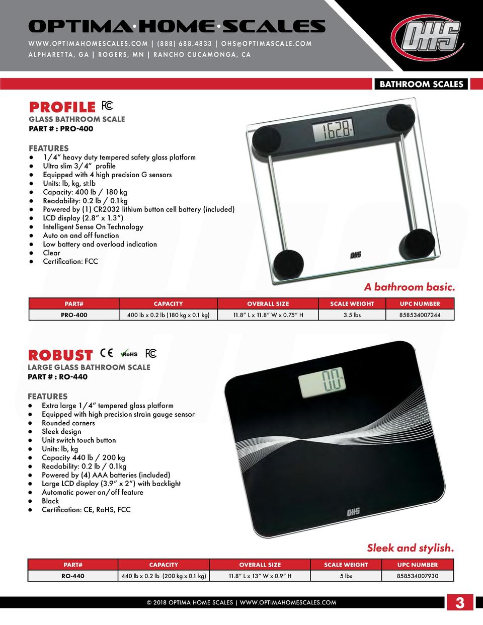 Optima Home Scales 2019 Catalog : simplebooklet.com