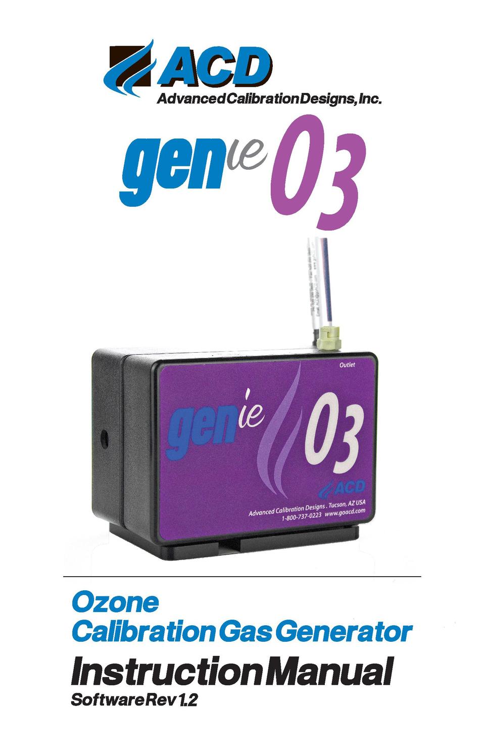 GENie O3 Instruction Manual