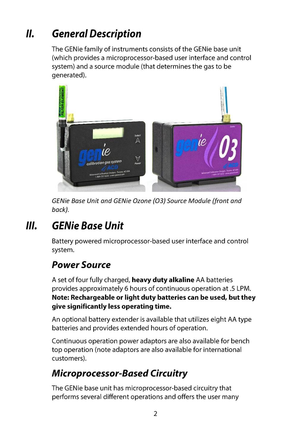 GENie O3 Instruction Manual