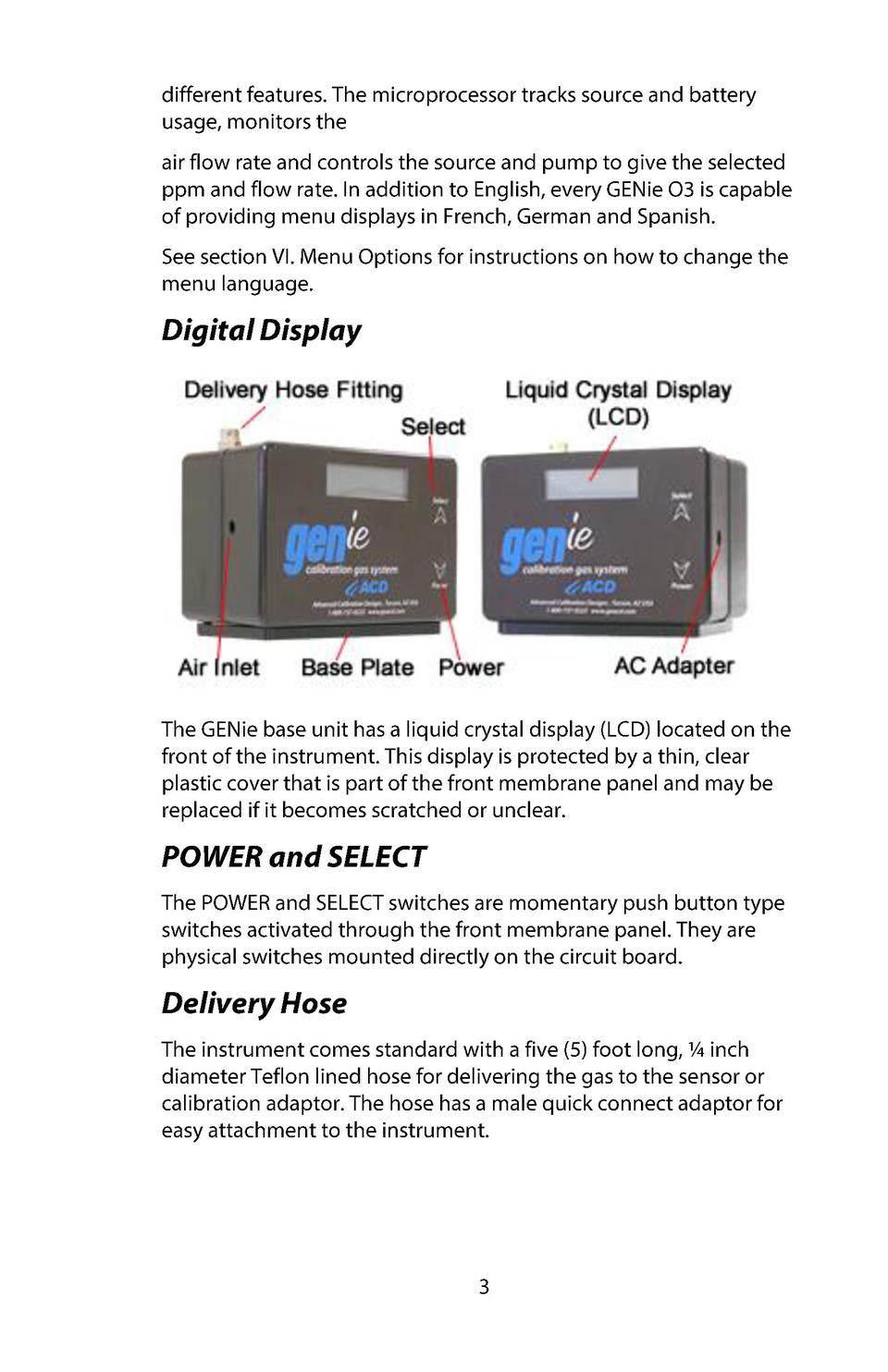 GENie O3 Instruction Manual