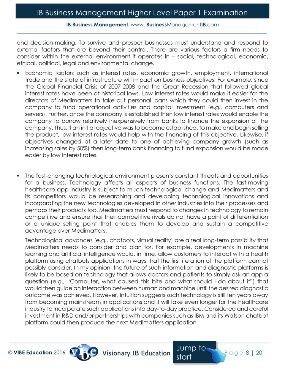 IB Business Management Medimatte