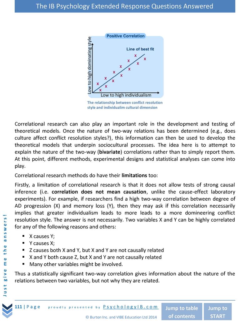 Model ERQ Answers - IB Psycholog