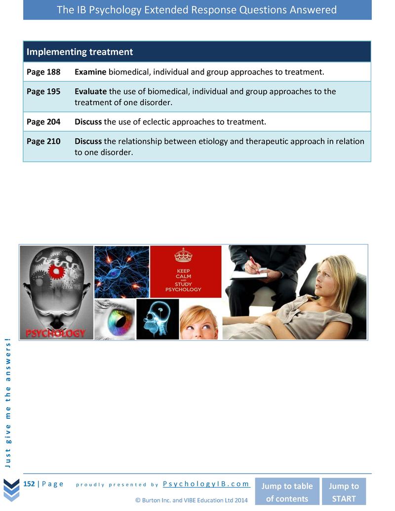 Model ERQ Answers - IB Psycholog
