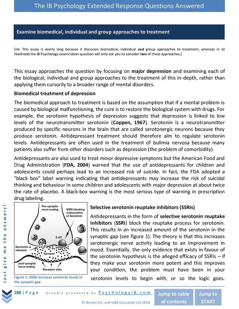 Model ERQ Answers - IB Psycholog