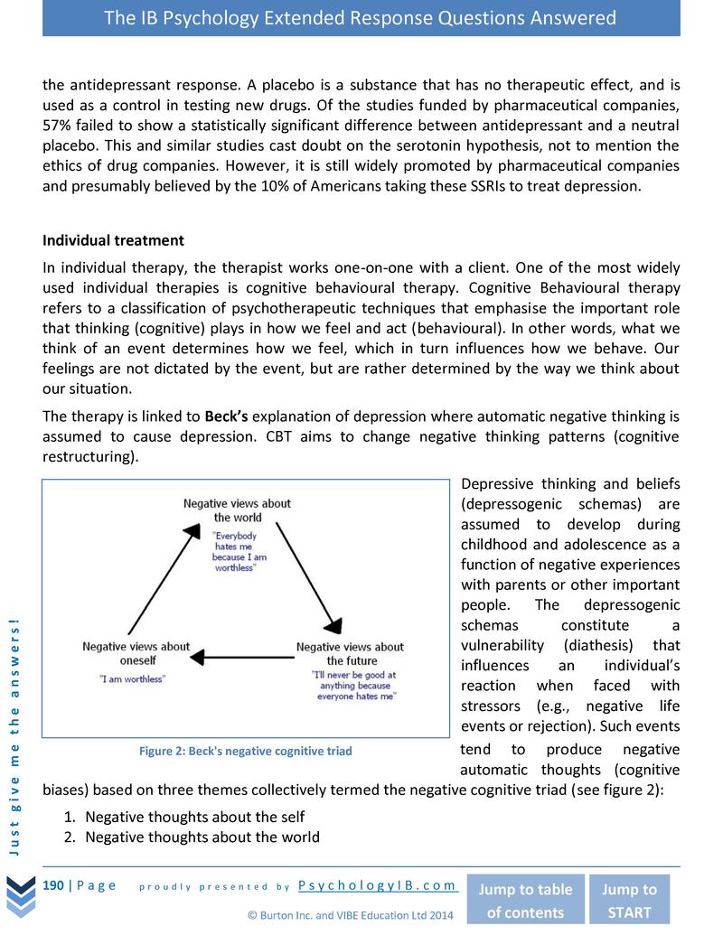 Model ERQ Answers - IB Psycholog