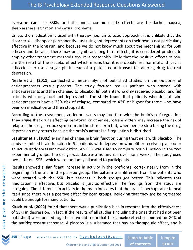 Model ERQ Answers - IB Psycholog