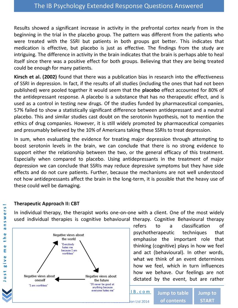 Model ERQ Answers - IB Psycholog