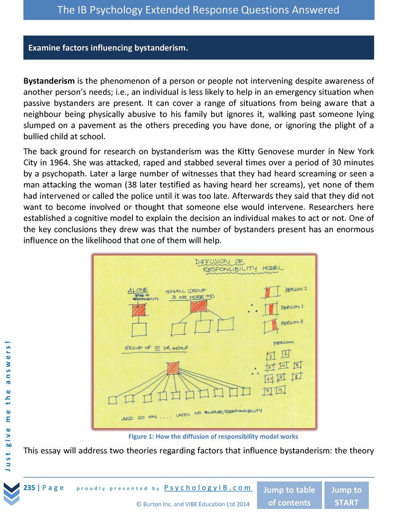 Model ERQ Answers - IB Psycholog