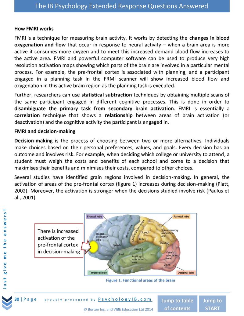 Model ERQ Answers - IB Psycholog