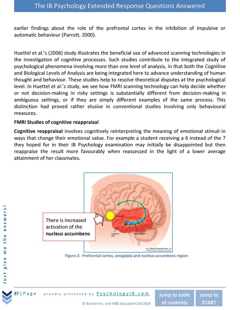 Model ERQ Answers - IB Psycholog