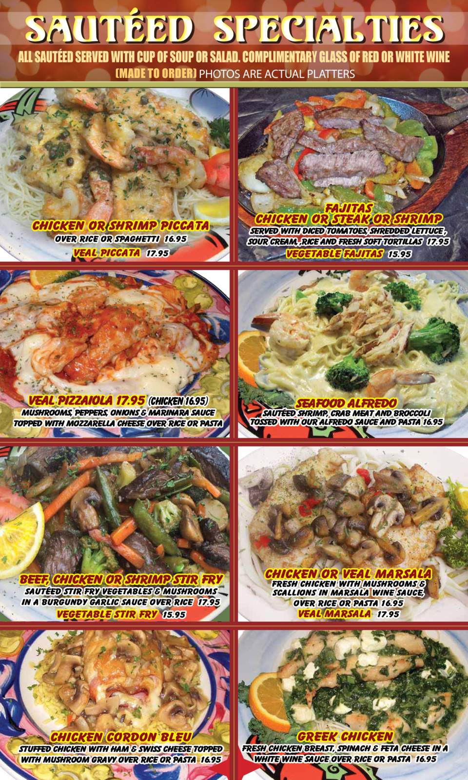Viewmont Diner Menu